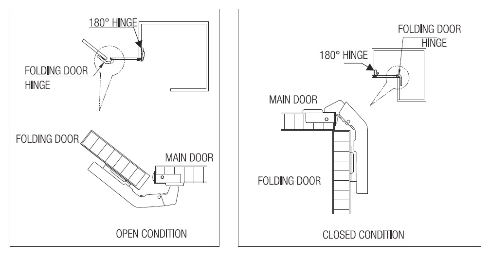 Ebco Folding Door Hinge HFD1 Set of 2pcs - KnobsKart.com, Flat 20% off ...